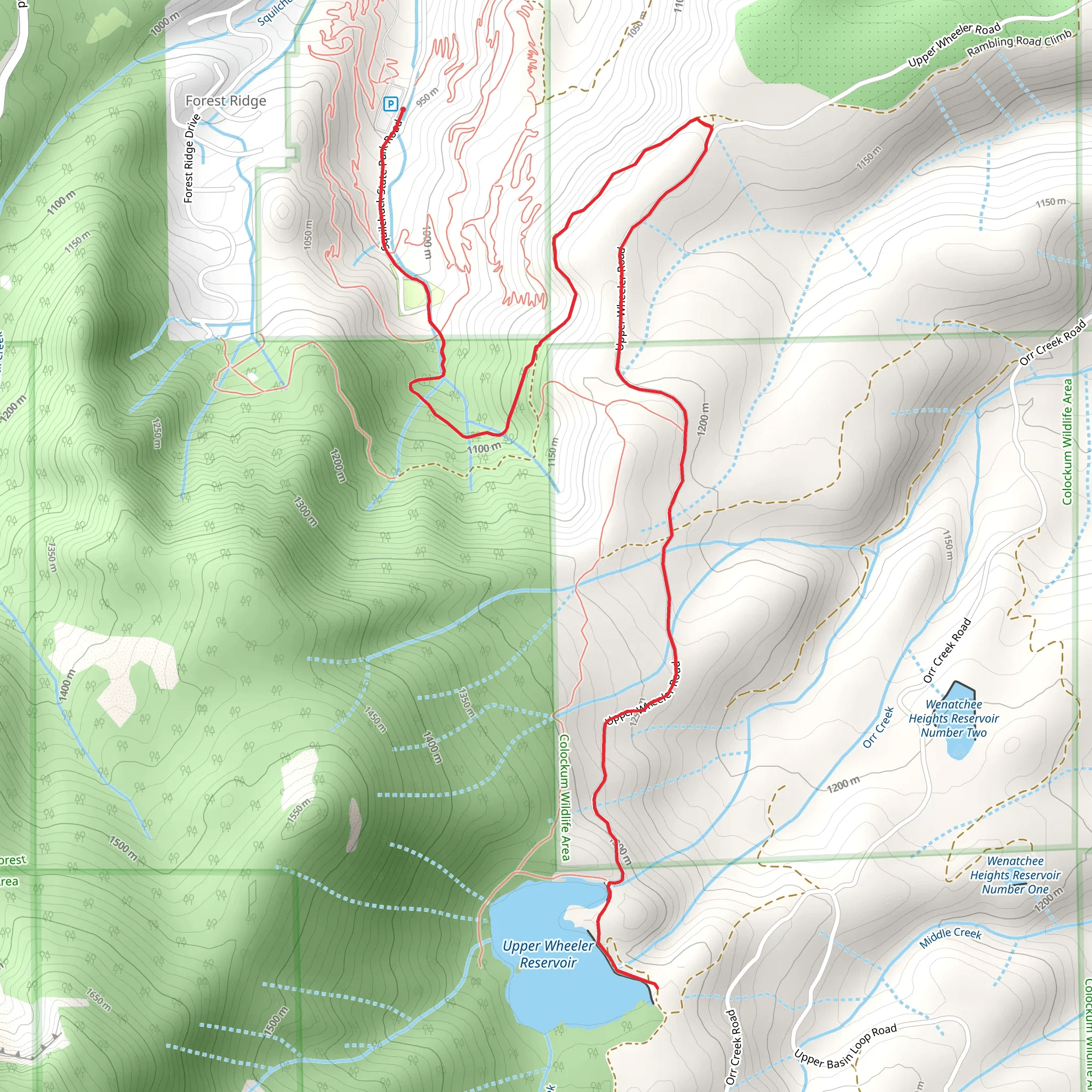 Upper Wheeler Reservoir from Squilchuck State Park | Chelan County | W