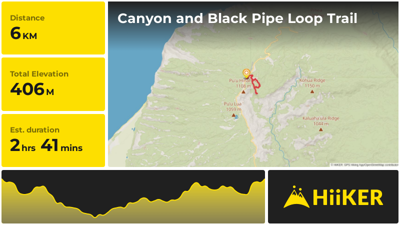 Canyon and Black Pipe Loop Trail | Kauaʻi County | Hawaii