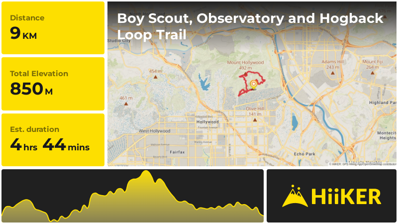 Boy Scout, Observatory and Hogback Loop Trail | Los Angeles County | C